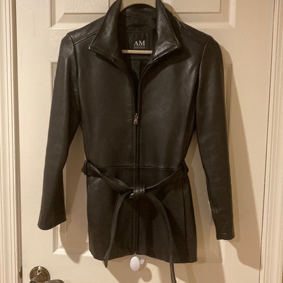 Andrew Marc | Jackets & Coats | Andrew Marc Am Studio Belted Leather ...